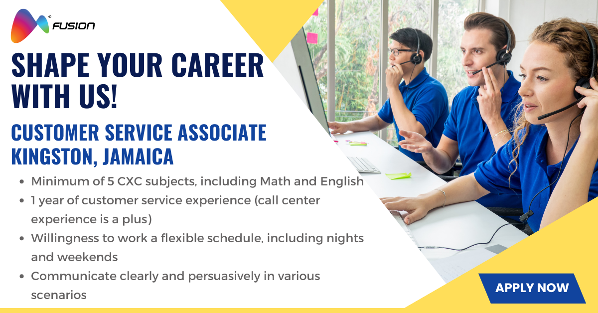 Customer Service Associate Jobs in Kingston, Jamaica