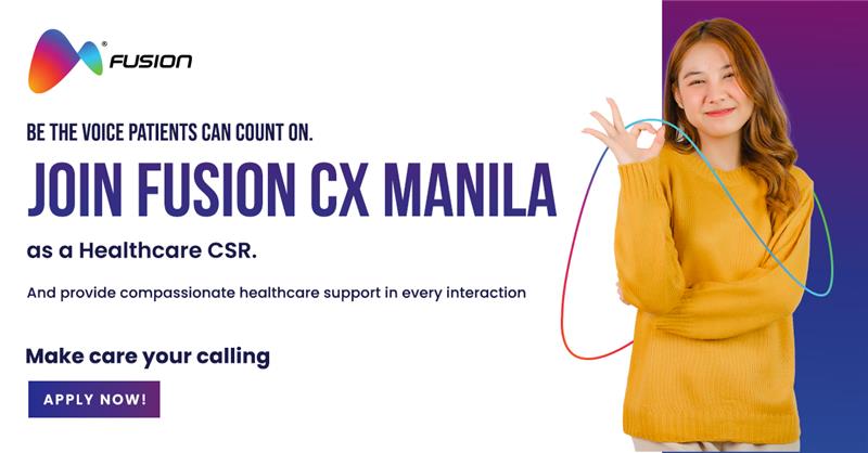 Healthcare Customer Service Jobs in Manila | CSR – Fusion CX Careers