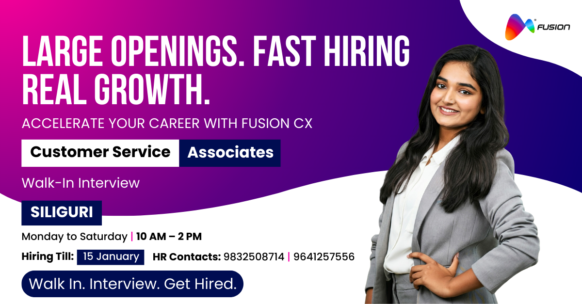 Customer Support Jobs in Siliguri I BPO Voice Support Hiring